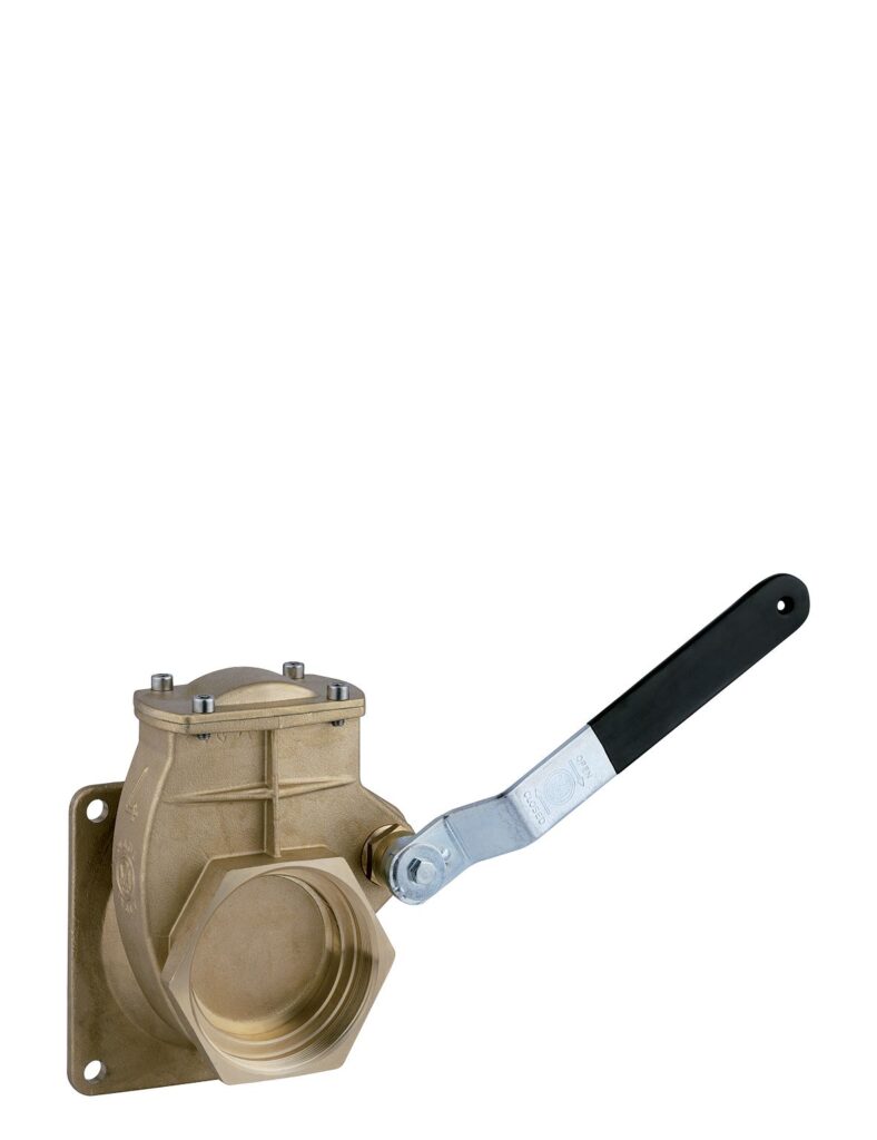 art. 0035 - Lever gate valve with 1 flange NPT thread - Metaltecnica Zanolo